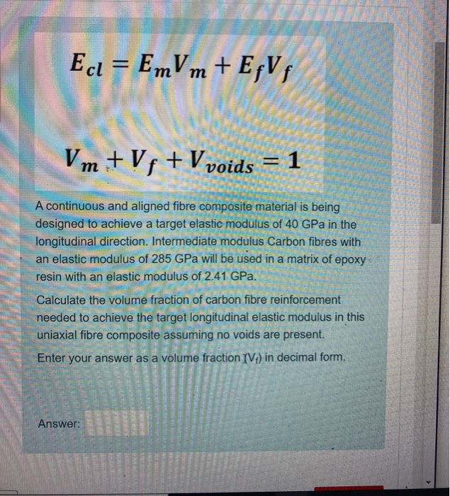Solved Ec = EmVm + EFV Vm + Vg + Vvoids = 1 A continuous and | Chegg.com