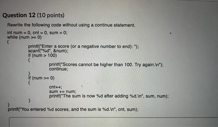 Solved Question 5 (10 points) Write a nested decision | Chegg.com
