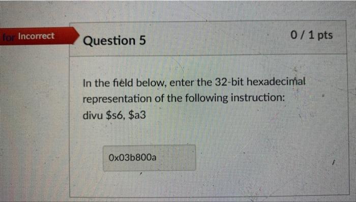 Solved In the field below, enter the 32-bit hexadecimal | Chegg.com