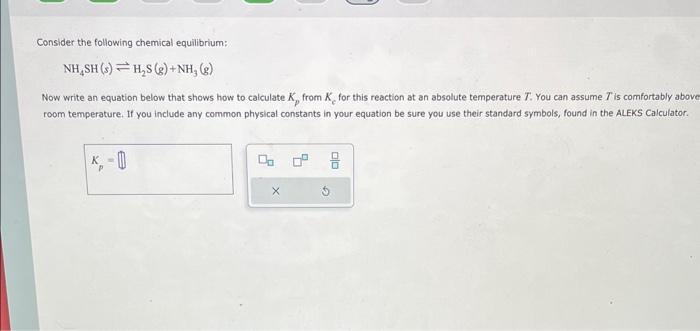 Solved Consider the following chemical equilibrium: 4NH3( | Chegg.com