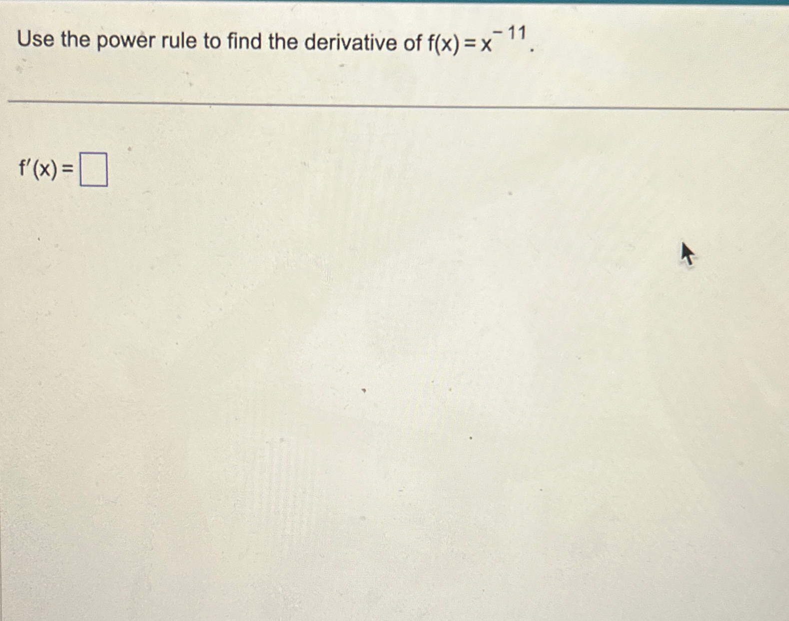 Solved Use the power rule to find the derivative of | Chegg.com