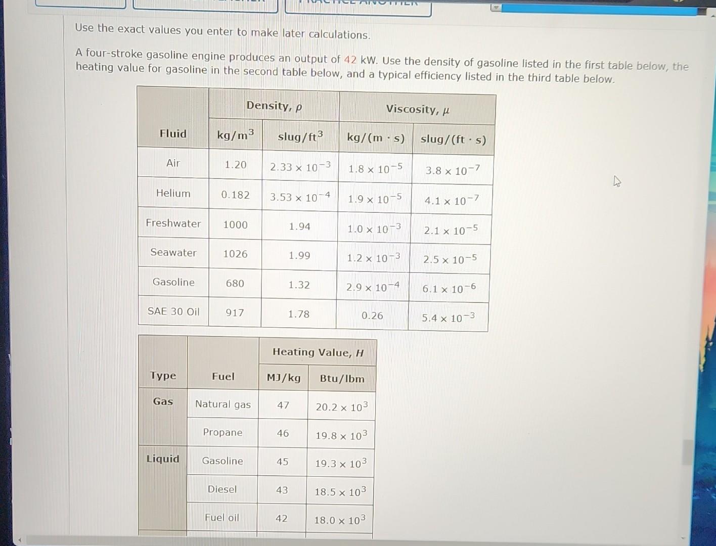 Solved Use the exact values you enter to make later | Chegg.com