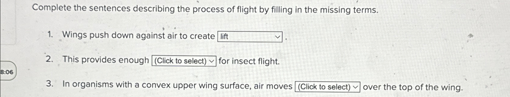 Complete the sentences describing the process of | Chegg.com