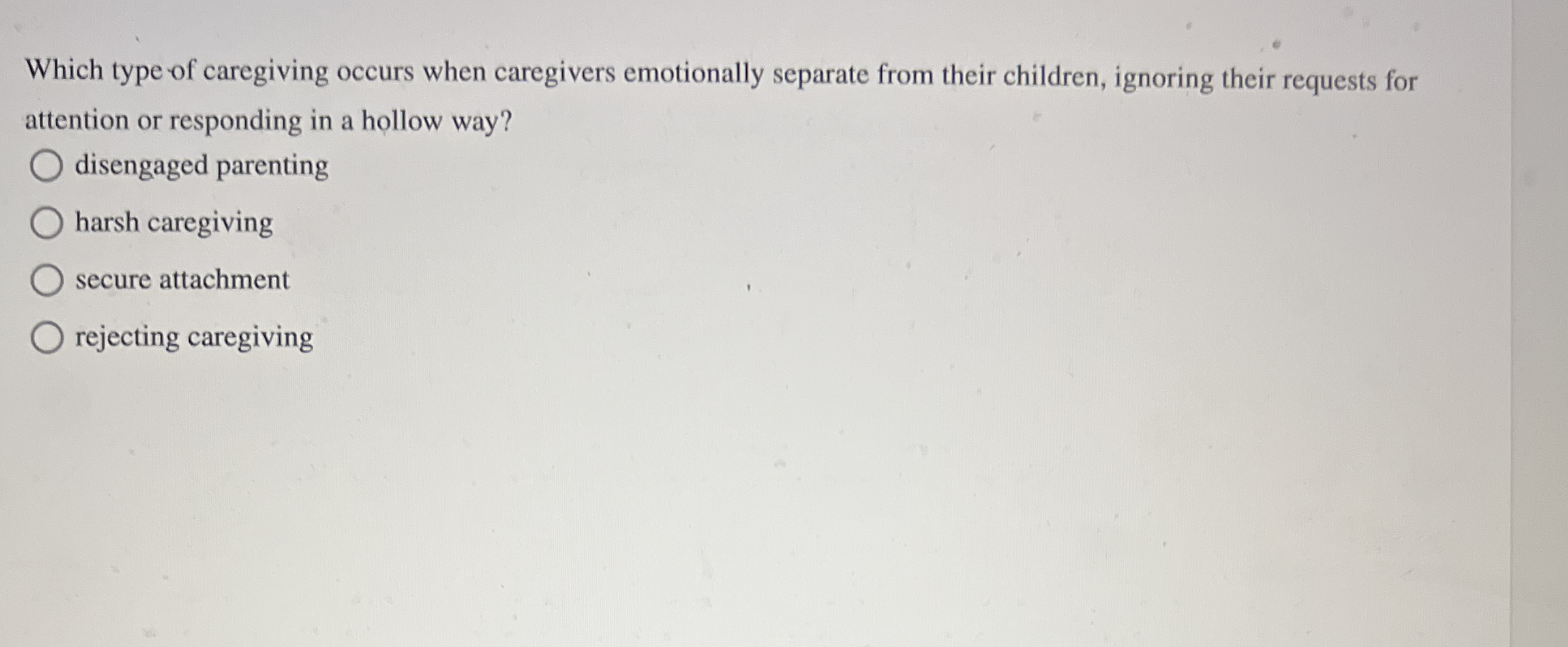 Solved The long-term consequences of problems experienced by | Chegg.com