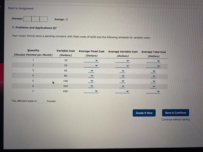 Solved Back to Assignment Attempts Average/2 7. Problems and | Chegg.com