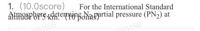 Solved 1. (10.0score) For the International Standard | Chegg.com