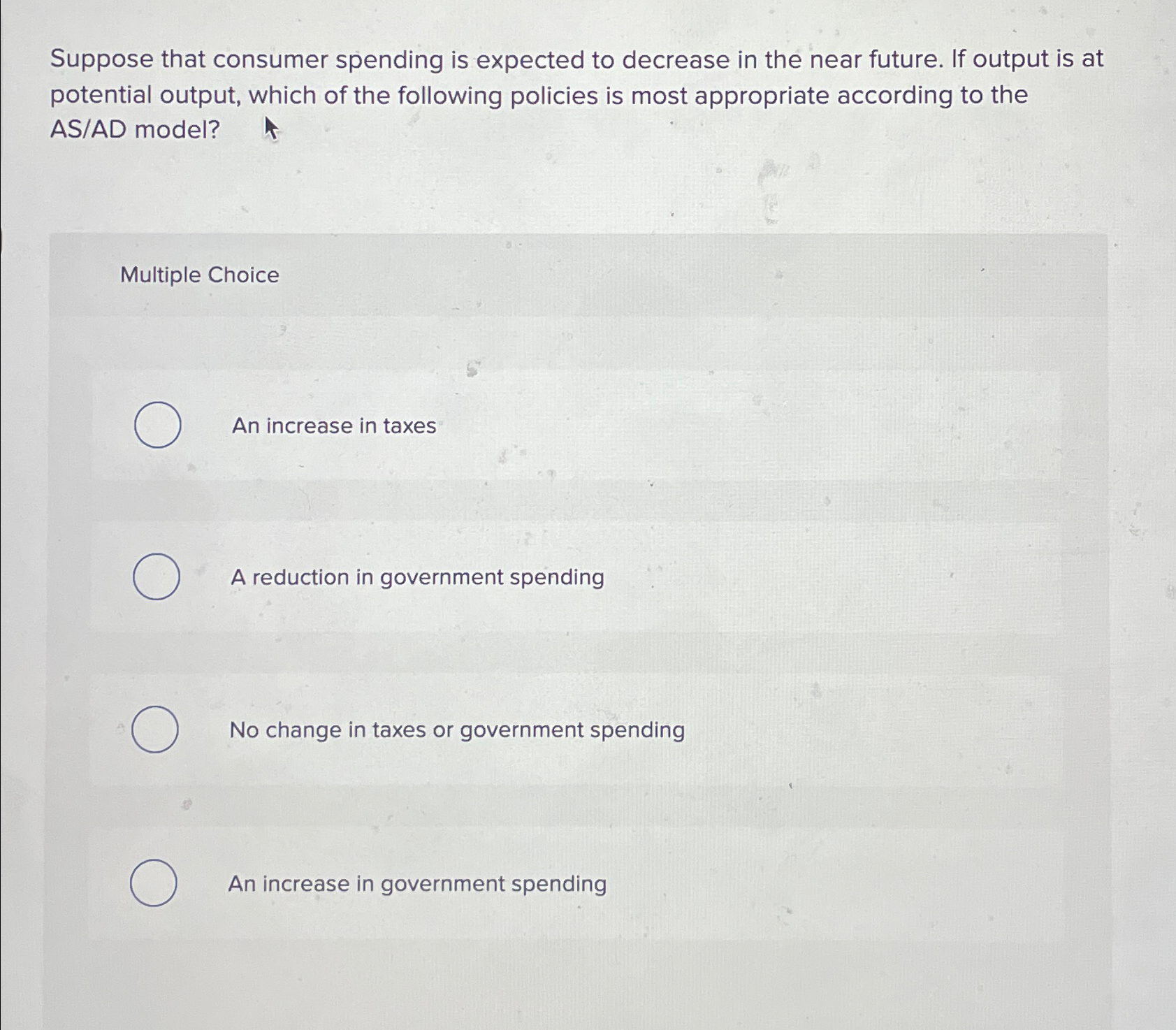 Solved Suppose that consumer spending is expected to | Chegg.com