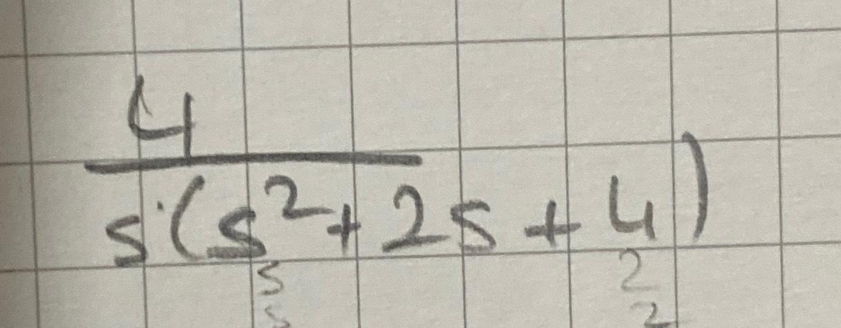 Solved 4s'(s2+2s+4) ﻿universe laplace | Chegg.com