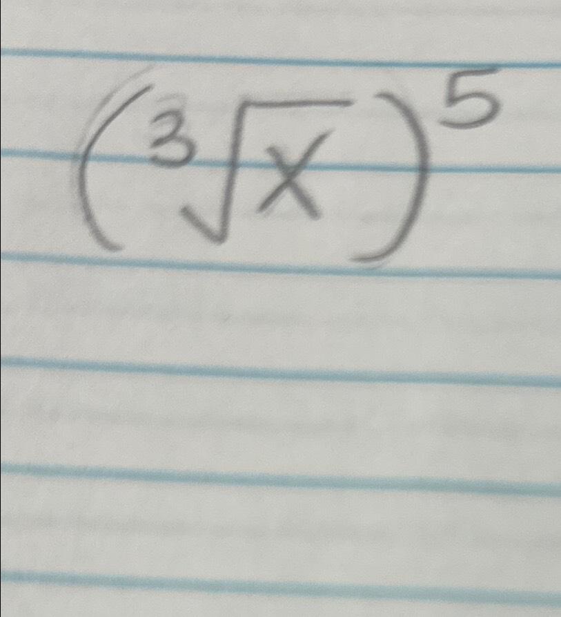 Solved (x3)5 | Chegg.com