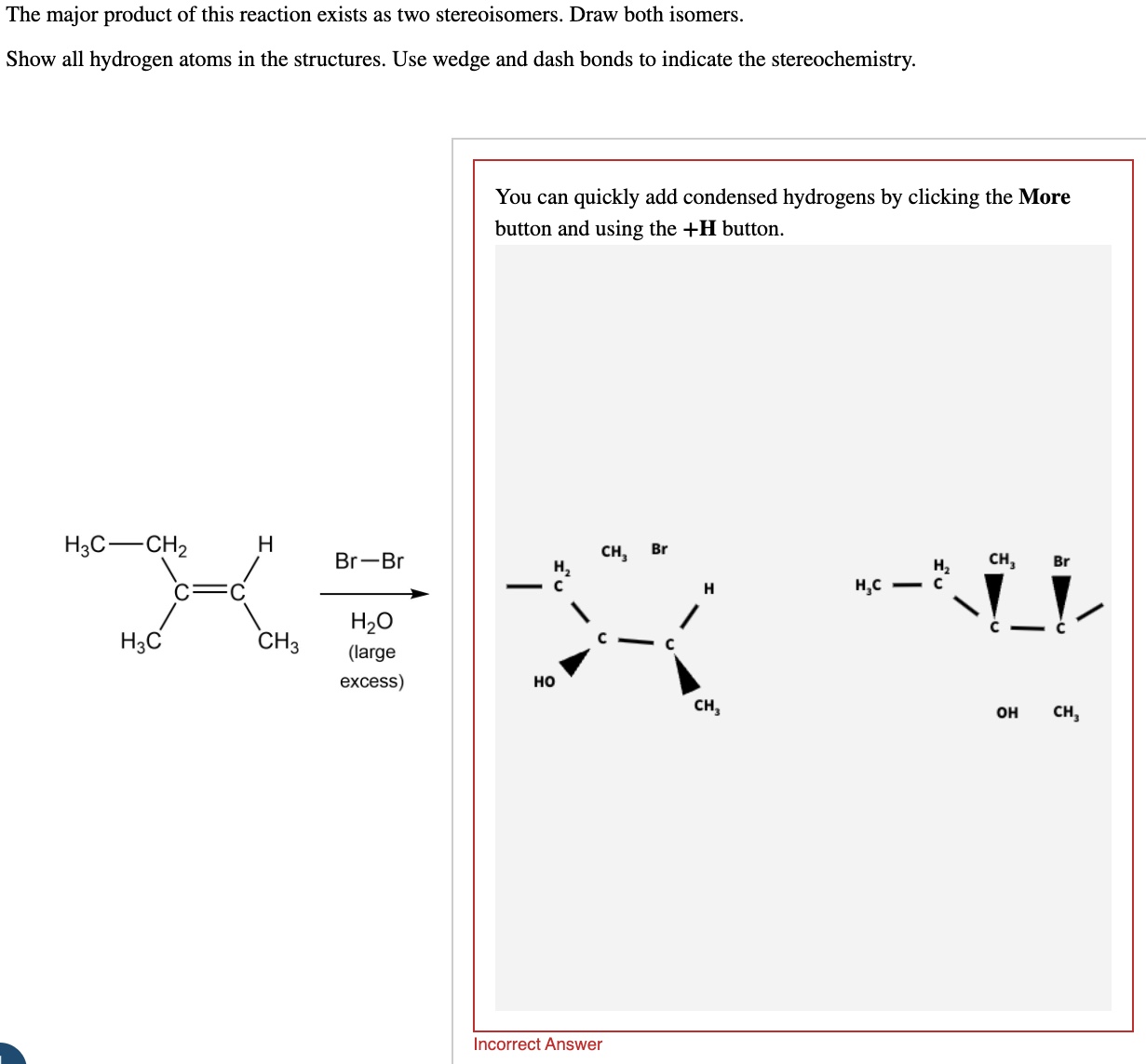 Solved The major product of this reaction exists as two | Chegg.com