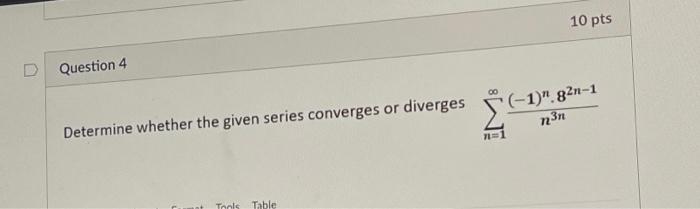 Solved Determine whether the given series converges or | Chegg.com