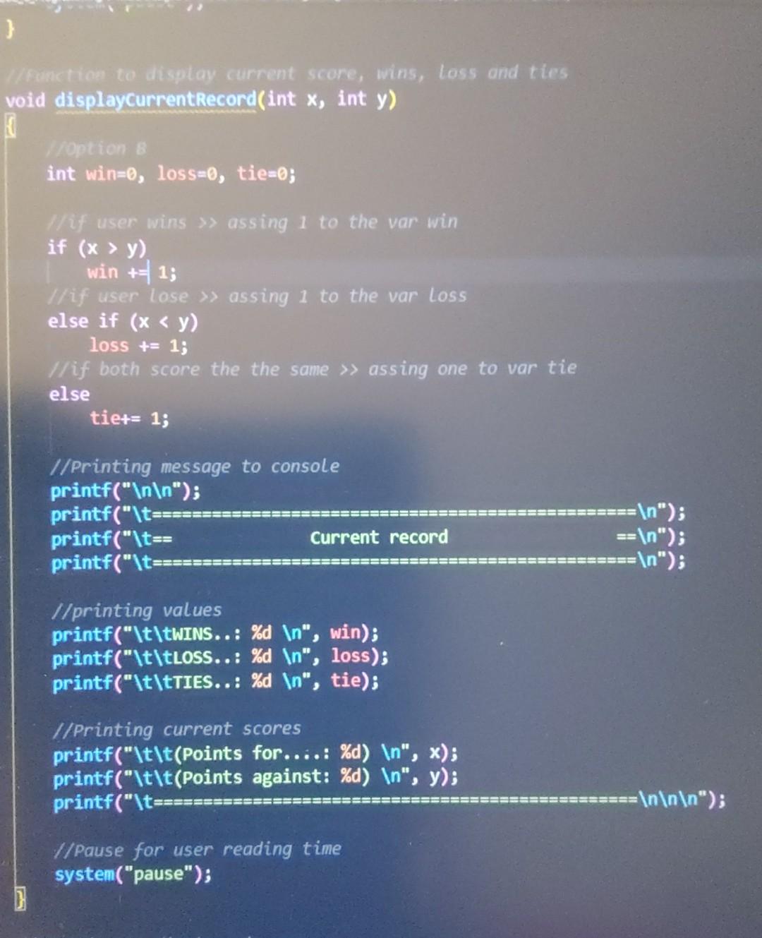 Solved C programming, how I accumulatenthe values inside a | Chegg.com