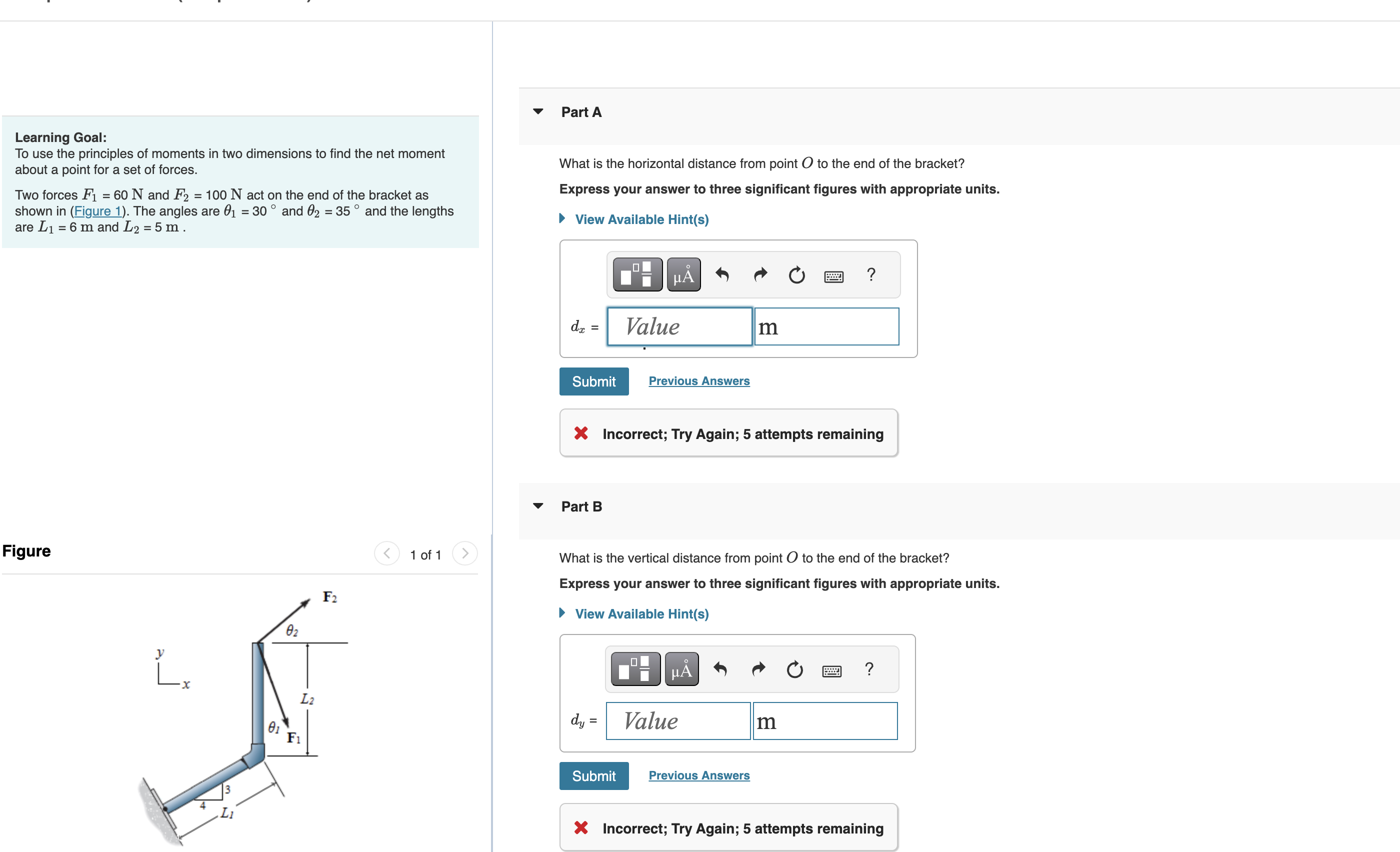 Solved DO ﻿ALL PARTSTo ﻿use the principles of ﻿moments in | Chegg.com