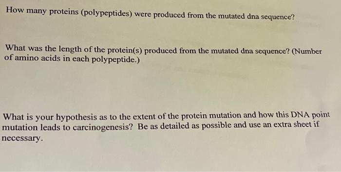 Solved Background: The coding sequence (5' 3" "antisense | Chegg.com