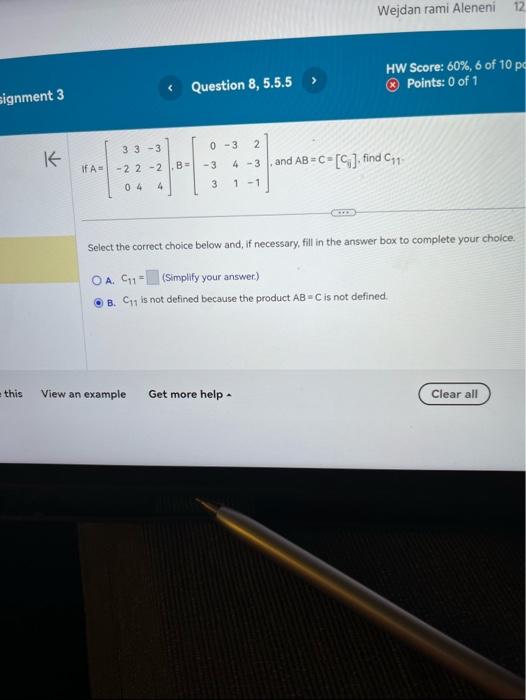 Solved Identify a13 and a11, if possible. [9−8−141−7] Select | Chegg.com