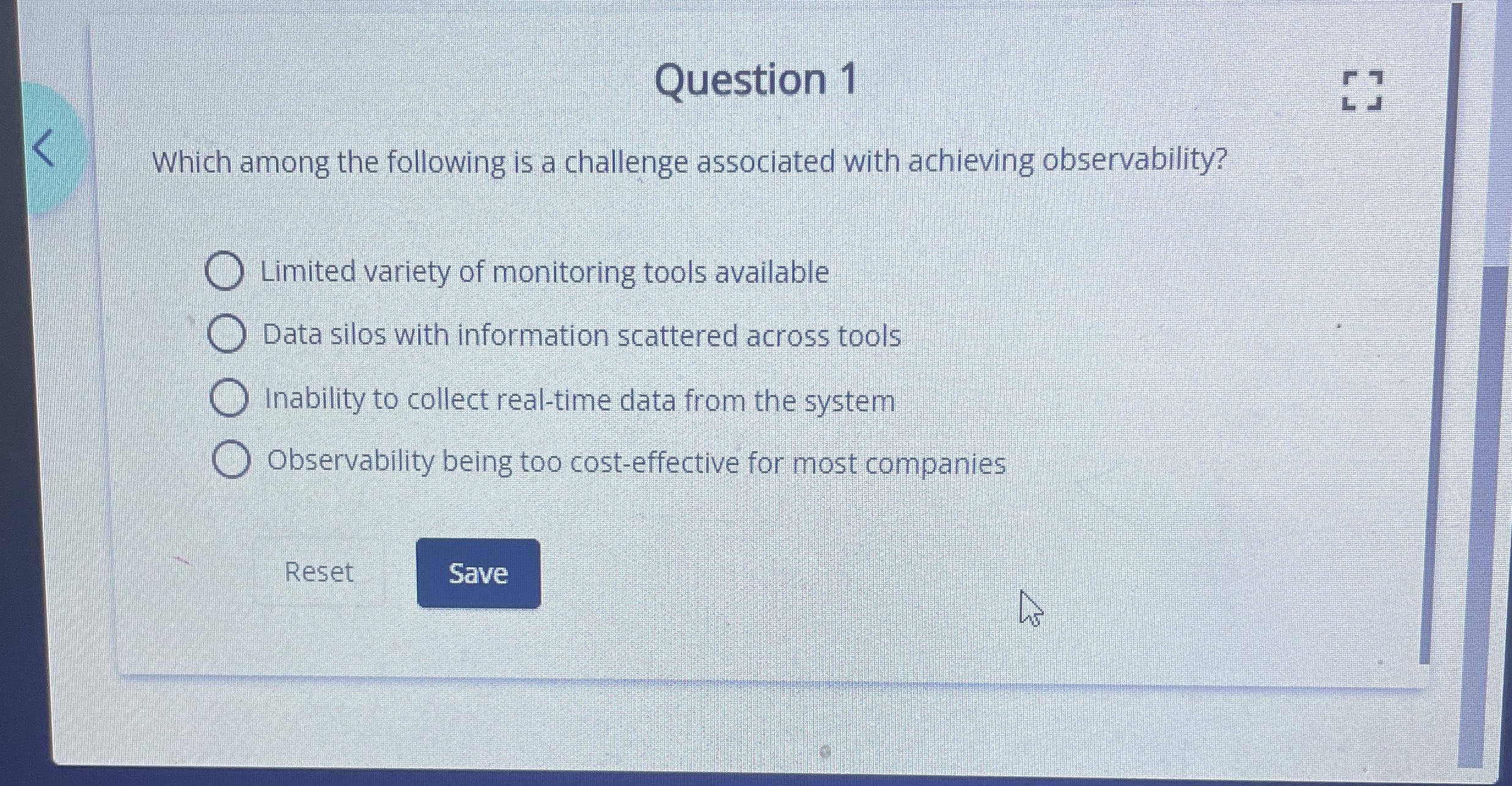 Solved Question 1Which among the following is a challenge | Chegg.com