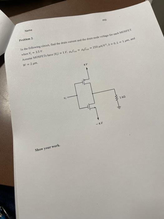 Solved Name Problem? In the following cireuic, find the | Chegg.com