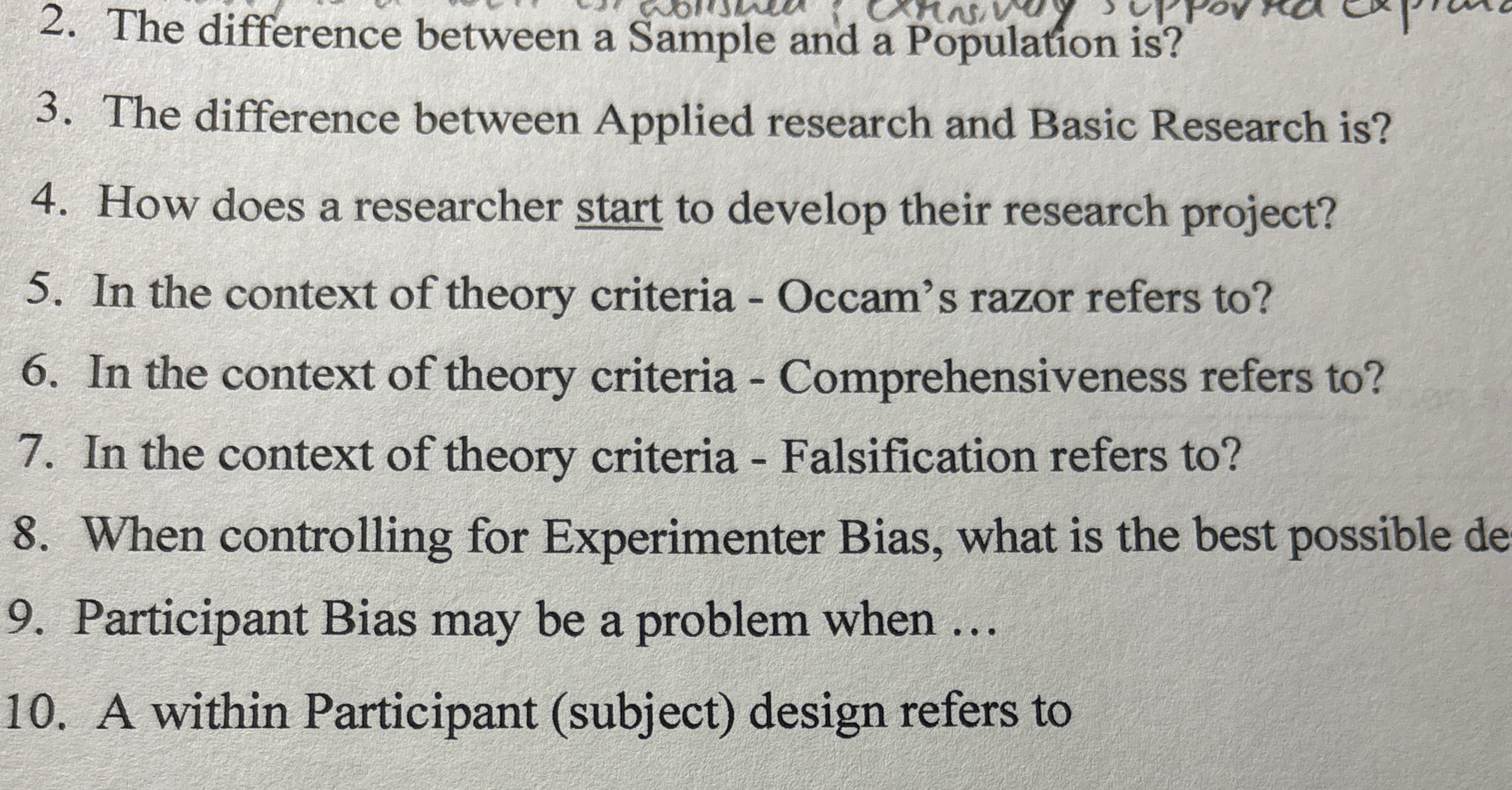 The difference between a Sample and a Population | Chegg.com
