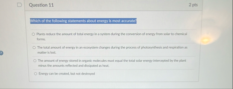 Solved Question 112 ﻿ptsWhich of the following statements | Chegg.com