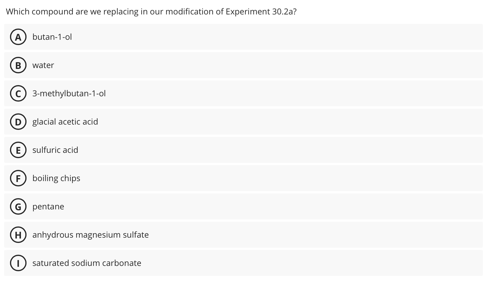 Solved Which compound are we replacing in our modification | Chegg.com
