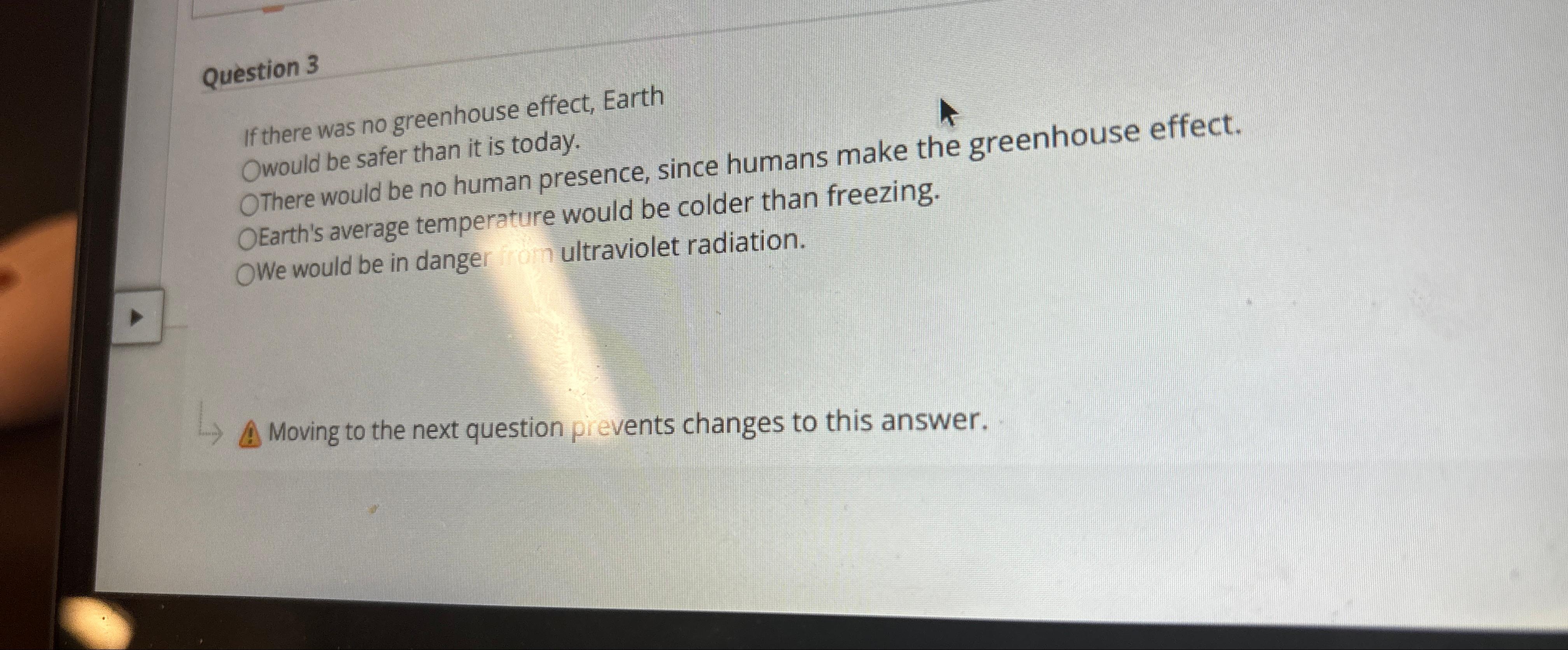 Solved Question 3If there was no greenhouse effect, | Chegg.com