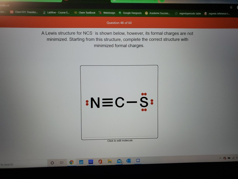 Solved O Cher 101: Transfor... Labflow - Course E... Chem | Chegg.com