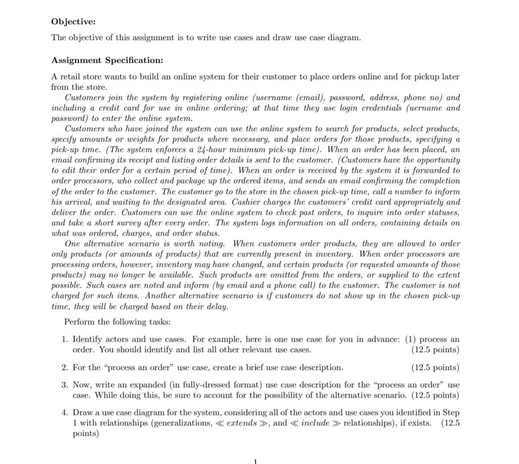 Solved Objective: The objective of this assignment is to | Chegg.com