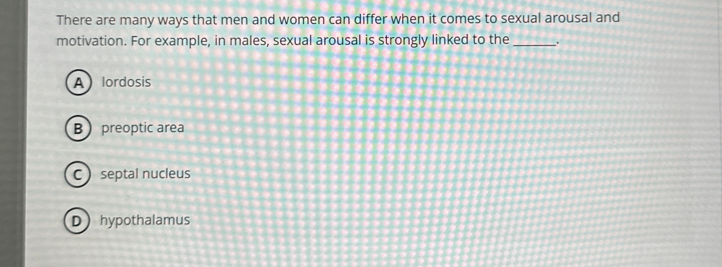 Solved There are many ways that men and women can differ | Chegg.com