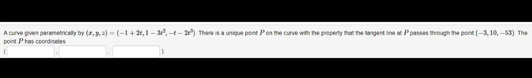 Solved A curve given parametrically by | Chegg.com