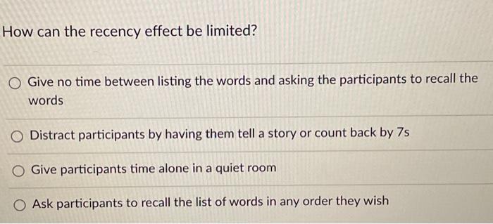 Solved How Does The Pegword Mnemonic Work By Being Given A