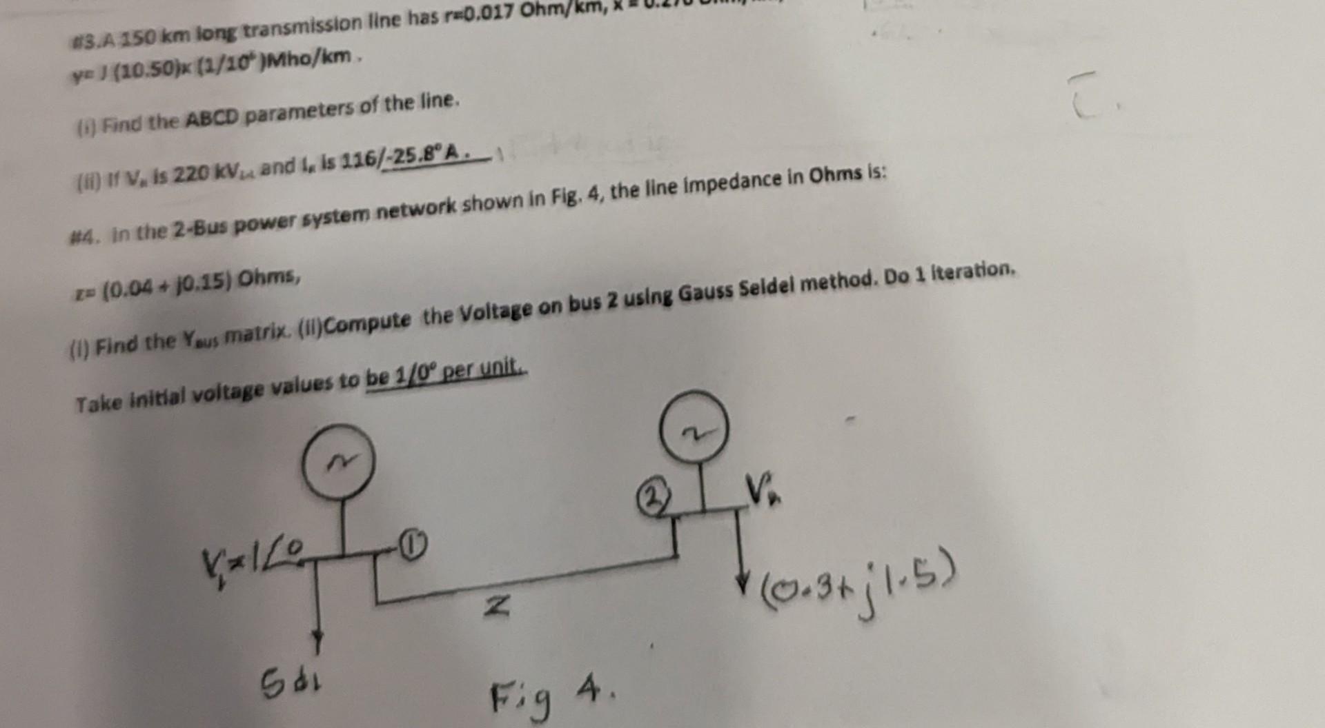 Solved 13. A 150 km long transmission line has rme0.017 Ohm/ | Chegg.com