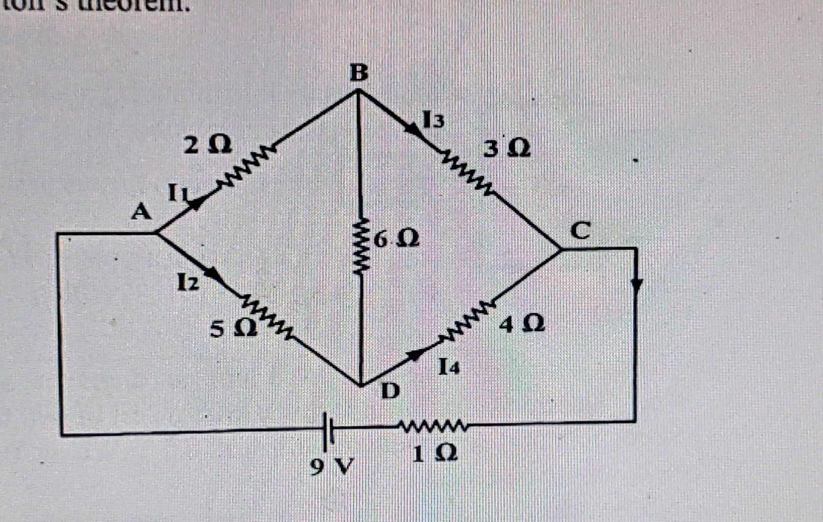 Solved Calculate the current through 6 ohm resistance in the | Chegg.com