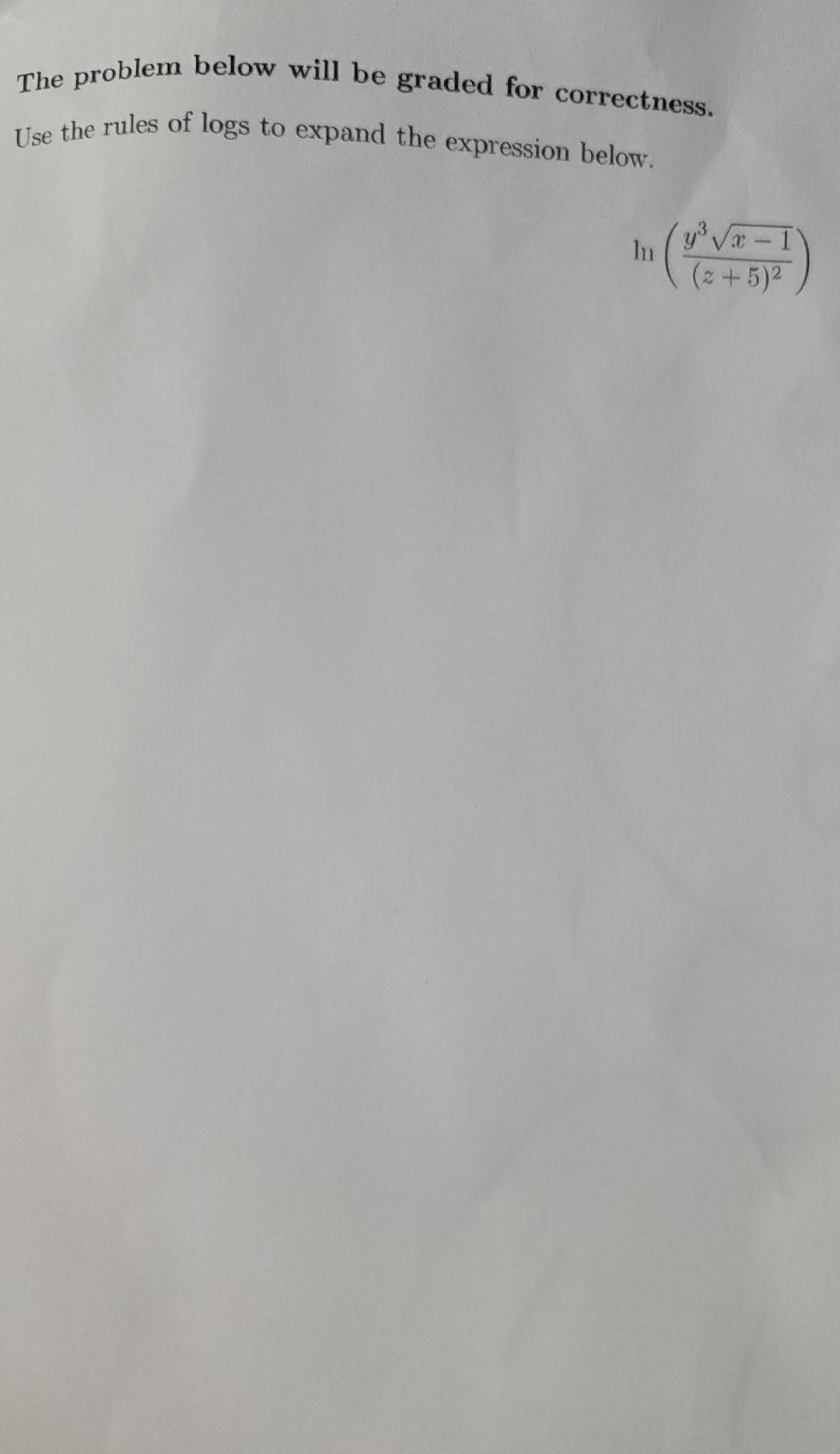 Solved The problem below will be graded for correctness. Use | Chegg.com