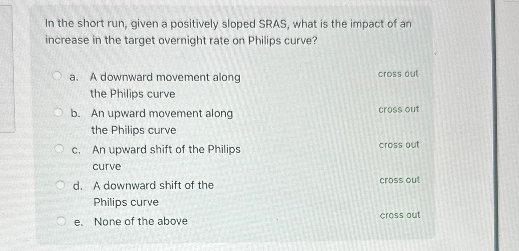 Solved In the short run, given a positively sloped SRAS, | Chegg.com