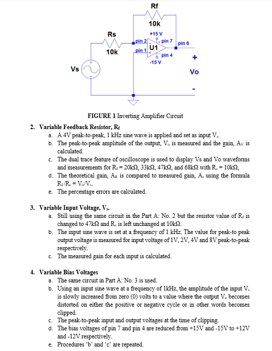 Solved Part A: Inverting Amplifier1. ﻿Circuit Assemblya. | Chegg.com