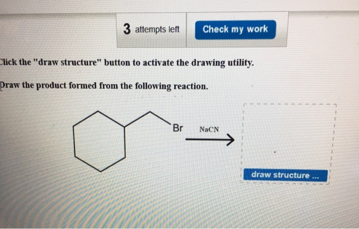 Solved 3 attempts left Check my work Click the "draw | Chegg.com