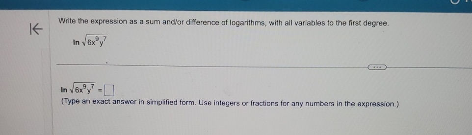 Solved Write the expression as a sum and/or difference of | Chegg.com