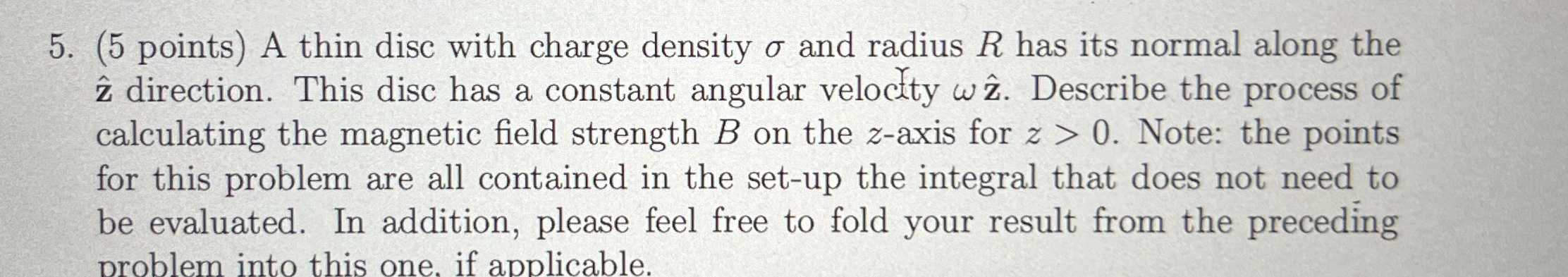 High Quality SOLUTION (5 ﻿points) ﻿A thin disc with charge density σ ﻿and | Chegg.com