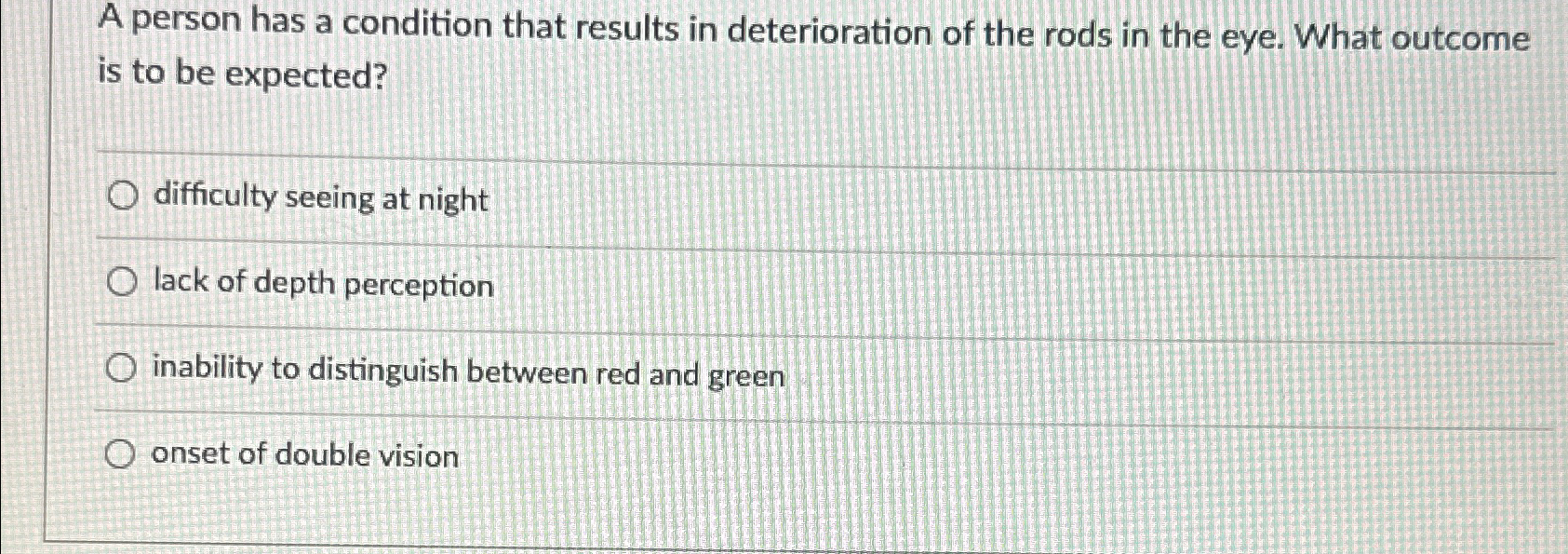 Solved A person has a condition that results in | Chegg.com