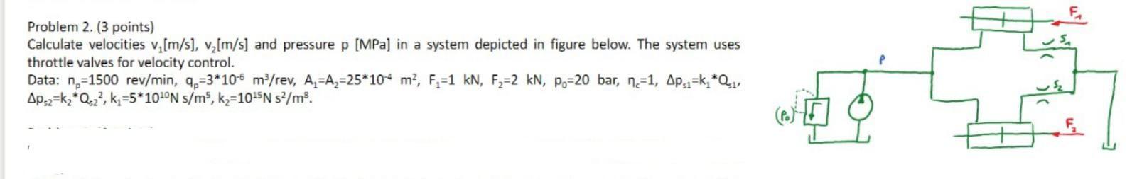 Problem 2. (3 points) Calculate velocities v1[ | Chegg.com