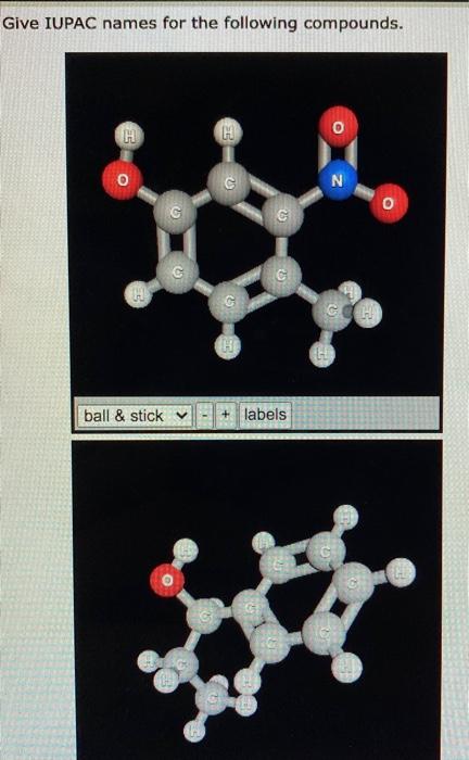 Solved Give IUPAC names for the following compounds. | Chegg.com