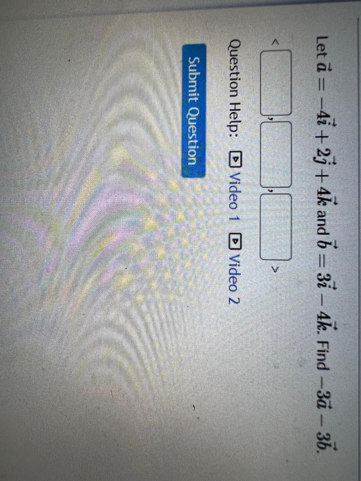 Solved Let vec(a)=-4vec(i)+2vec(j)+4vec(k) ﻿and | Chegg.com