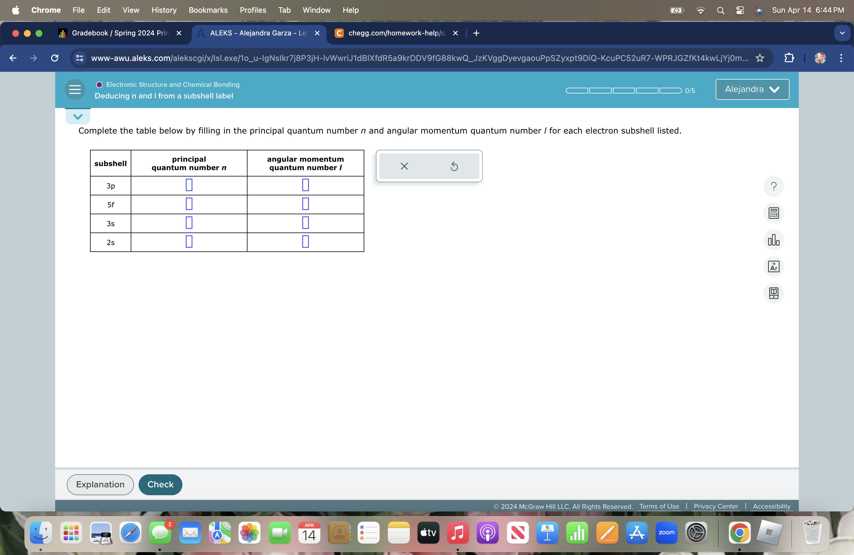 Solved Complete the table below by filling in the principal | Chegg.com