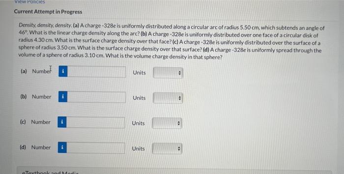 Solved View Policies Current Attempt in Progress Density, | Chegg.com