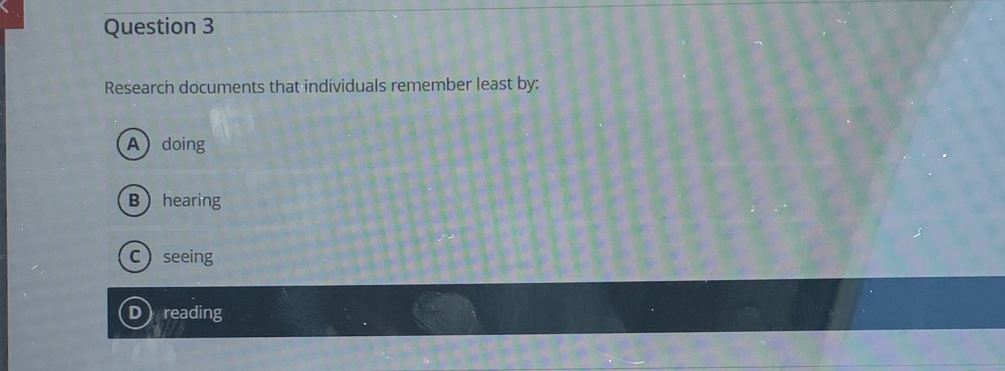 Solved Question 3Research documents that individuals | Chegg.com