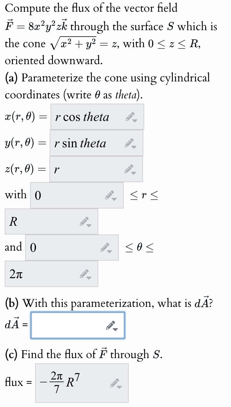 Solved Compute the flux of ﻿the vector | Chegg.com
