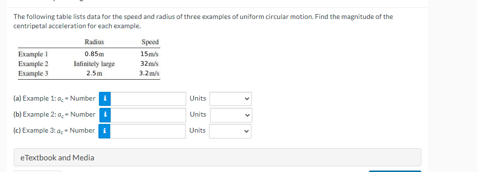 Solved The following table lists data for the speed and | Chegg.com