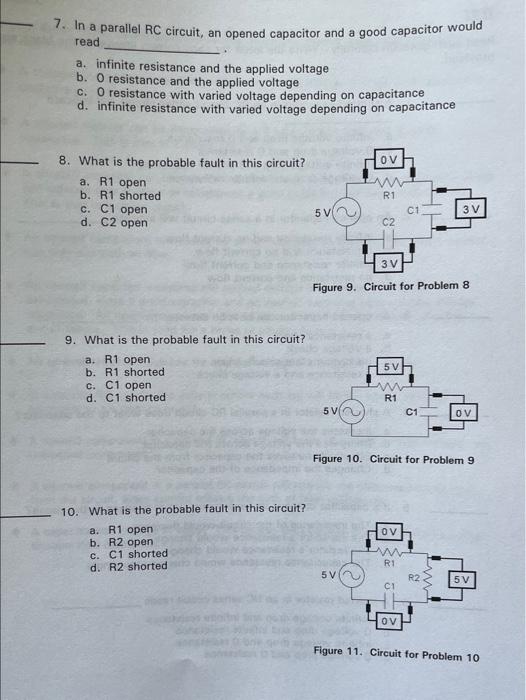 Solved 1. A shorted capacitor in an RC circuit series | Chegg.com
