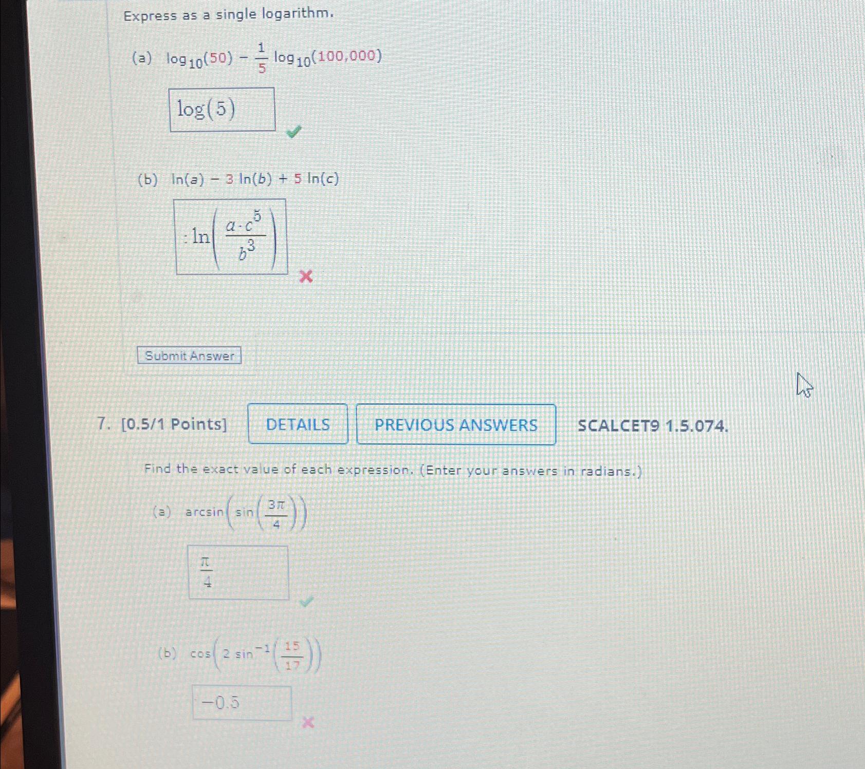 Solved Express as a single | Chegg.com