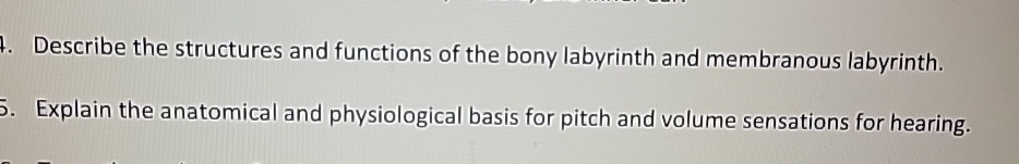 Solved Describe the structures and functions of the bony | Chegg.com